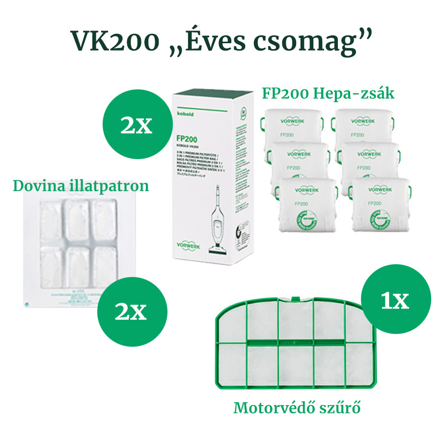 Kobold VK200 Éves csomag - Quality Direct Webáruház
